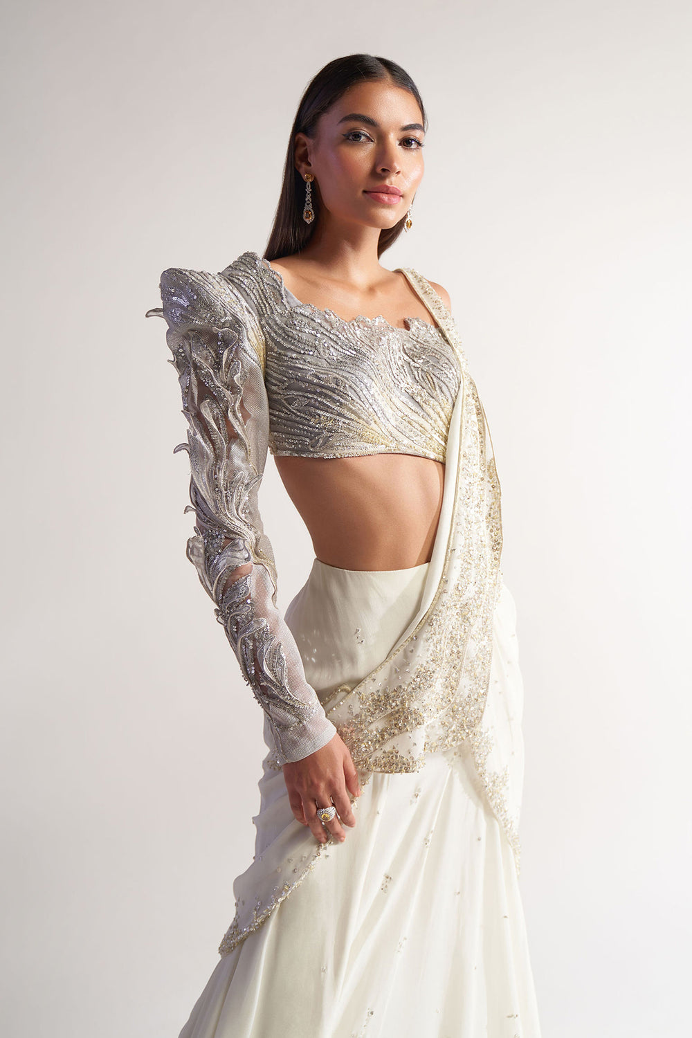 Ivory Dramatic Drape