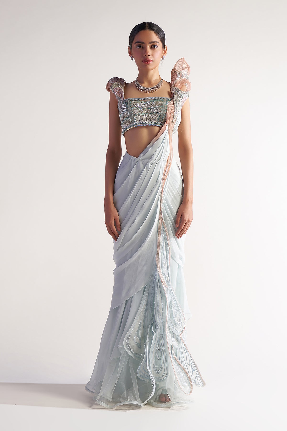 Ice Blue Drape