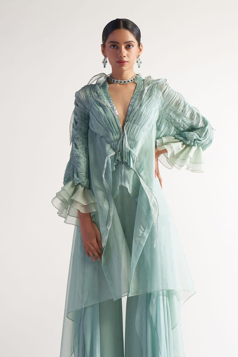 Prussian Blue Jacket set